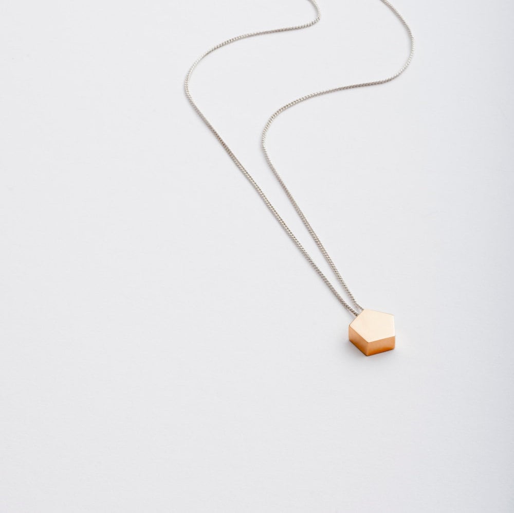 Pentagon Necklace - Etsy