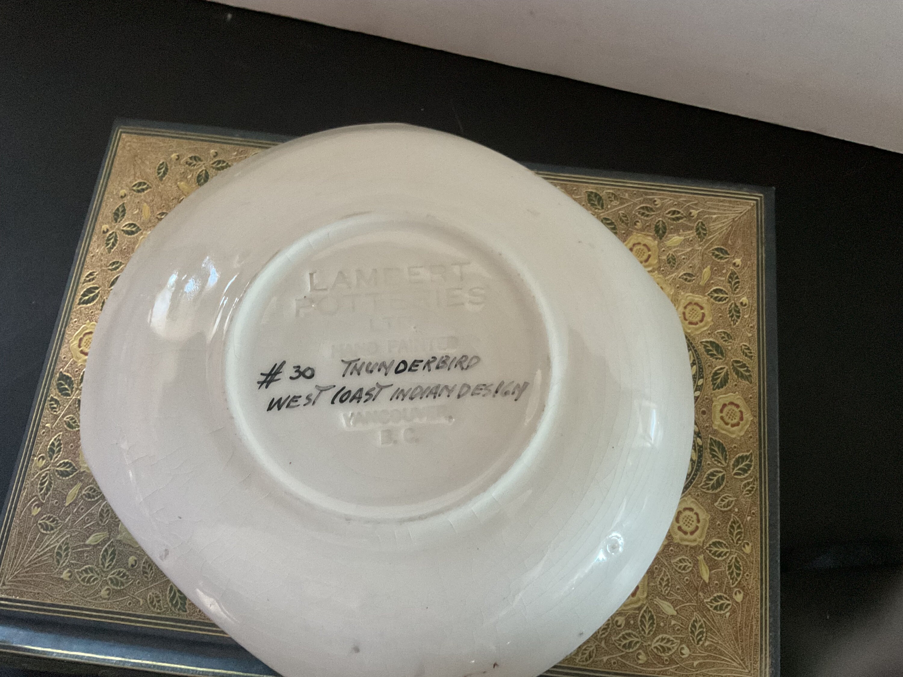 Vintage Lambert Potteries 30 Thunderbird Plate Vancouver B.C. - Etsy