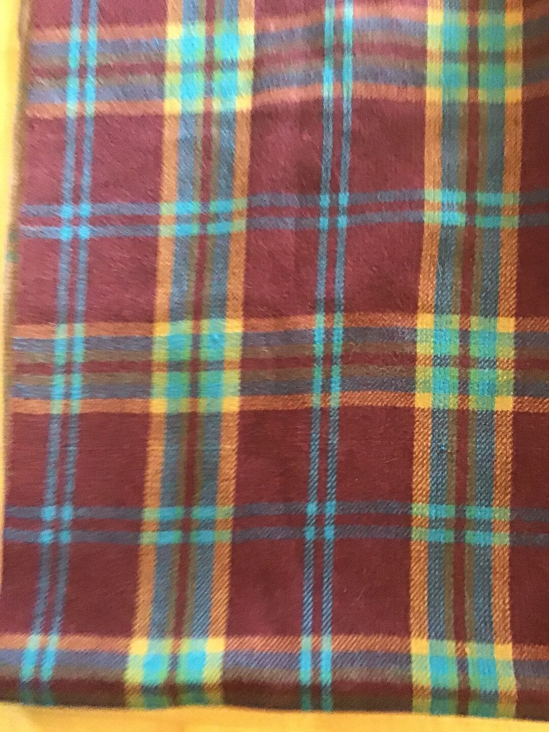 Vintage Wool Blanket Travel Rug Fringed Super Heavy - Etsy