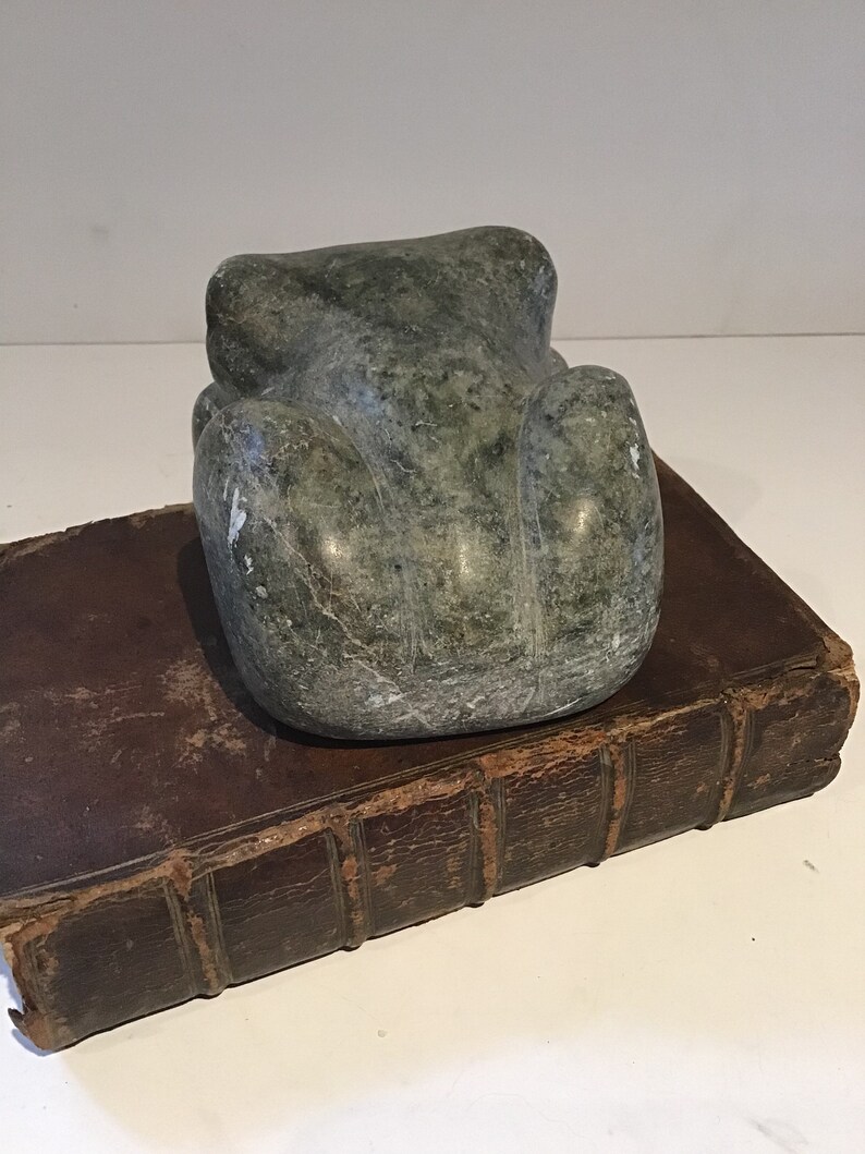 Vintage Soapstone Frog Inuit First Nations - Etsy