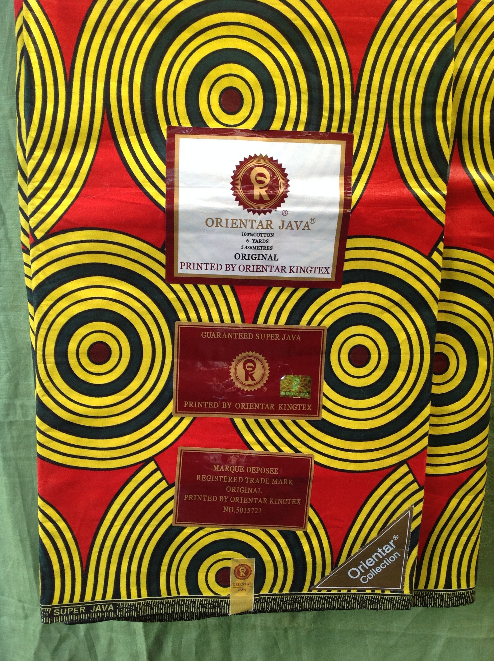 African Fabric Super Java Wax Print Cotton 6 Yards - Etsy