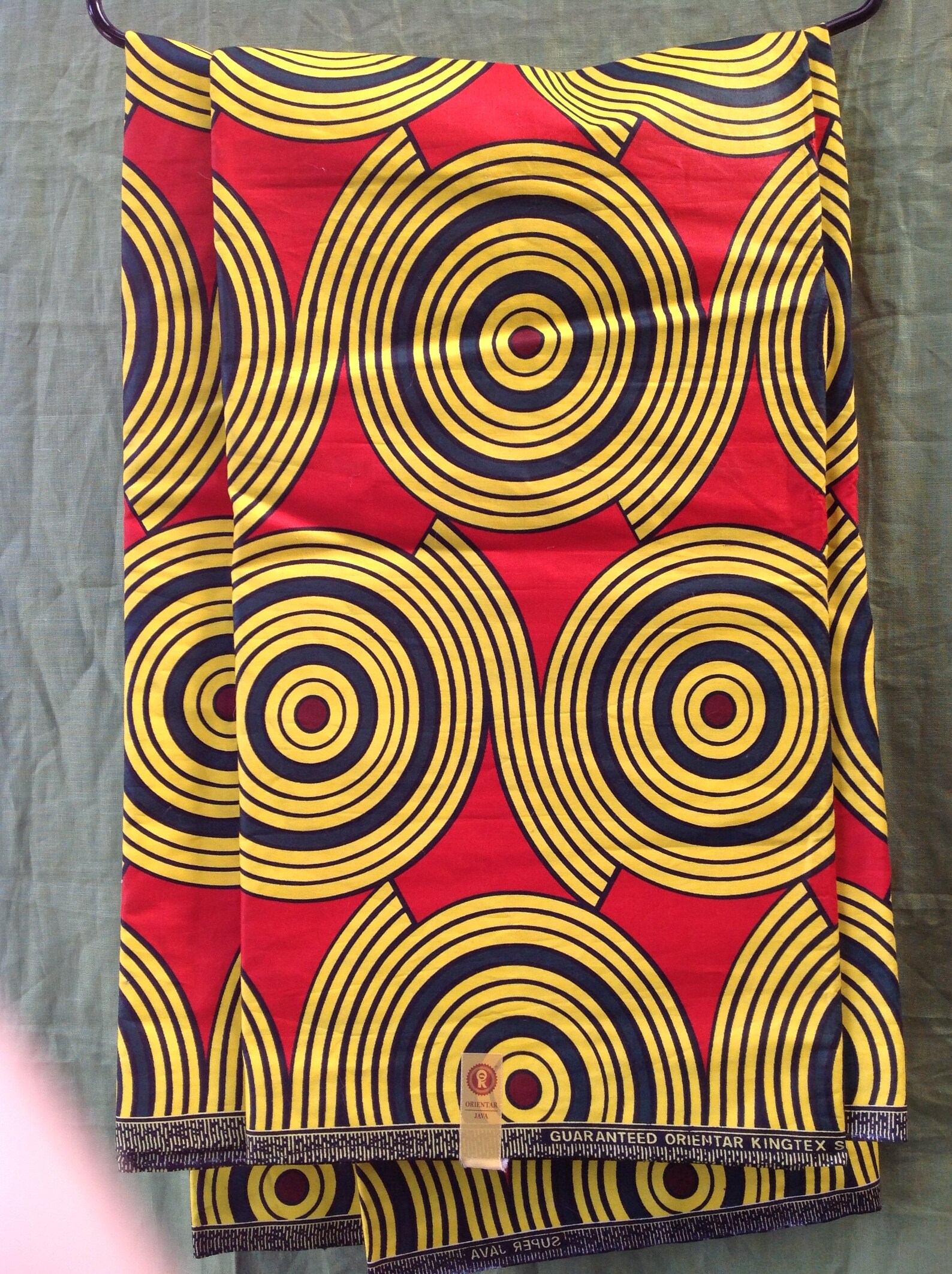 African Fabric Super Java Wax Print Cotton 6 Yards | Etsy