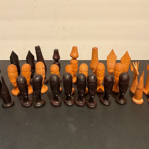 African Chess Set - Etsy