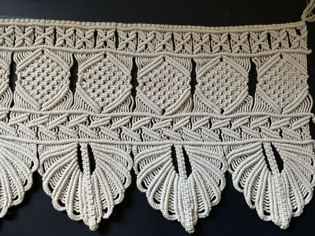 Antique Macrame Edging Scotland 1850’s Buchanan Castle Duke of Montrose ...
