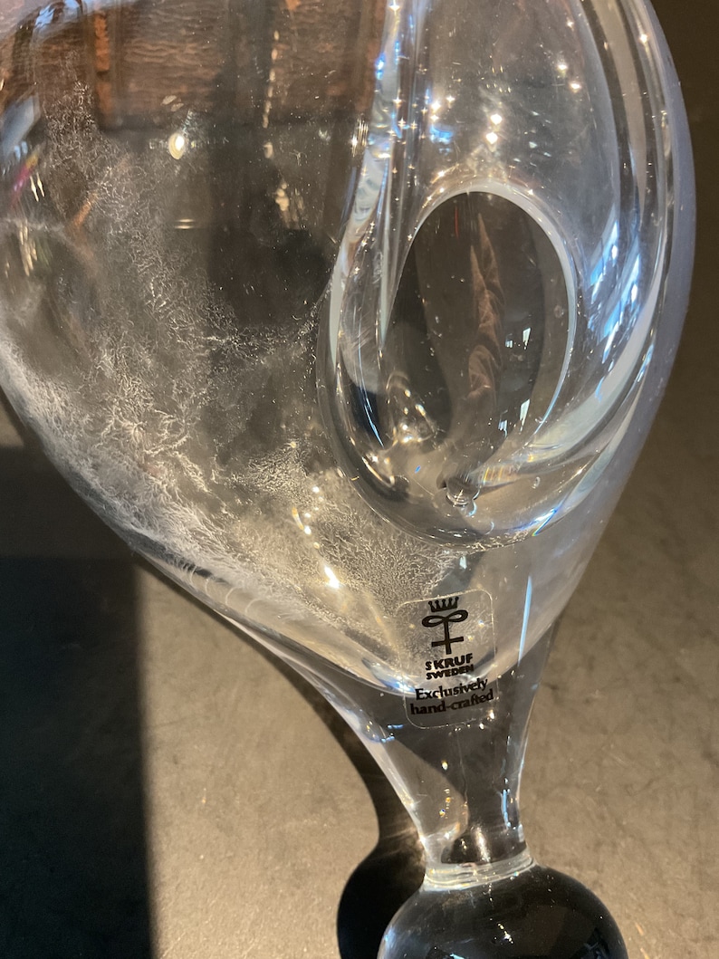 Vintage SKRUF Glass Water Barometer Sweden Thunder Bottle - Etsy