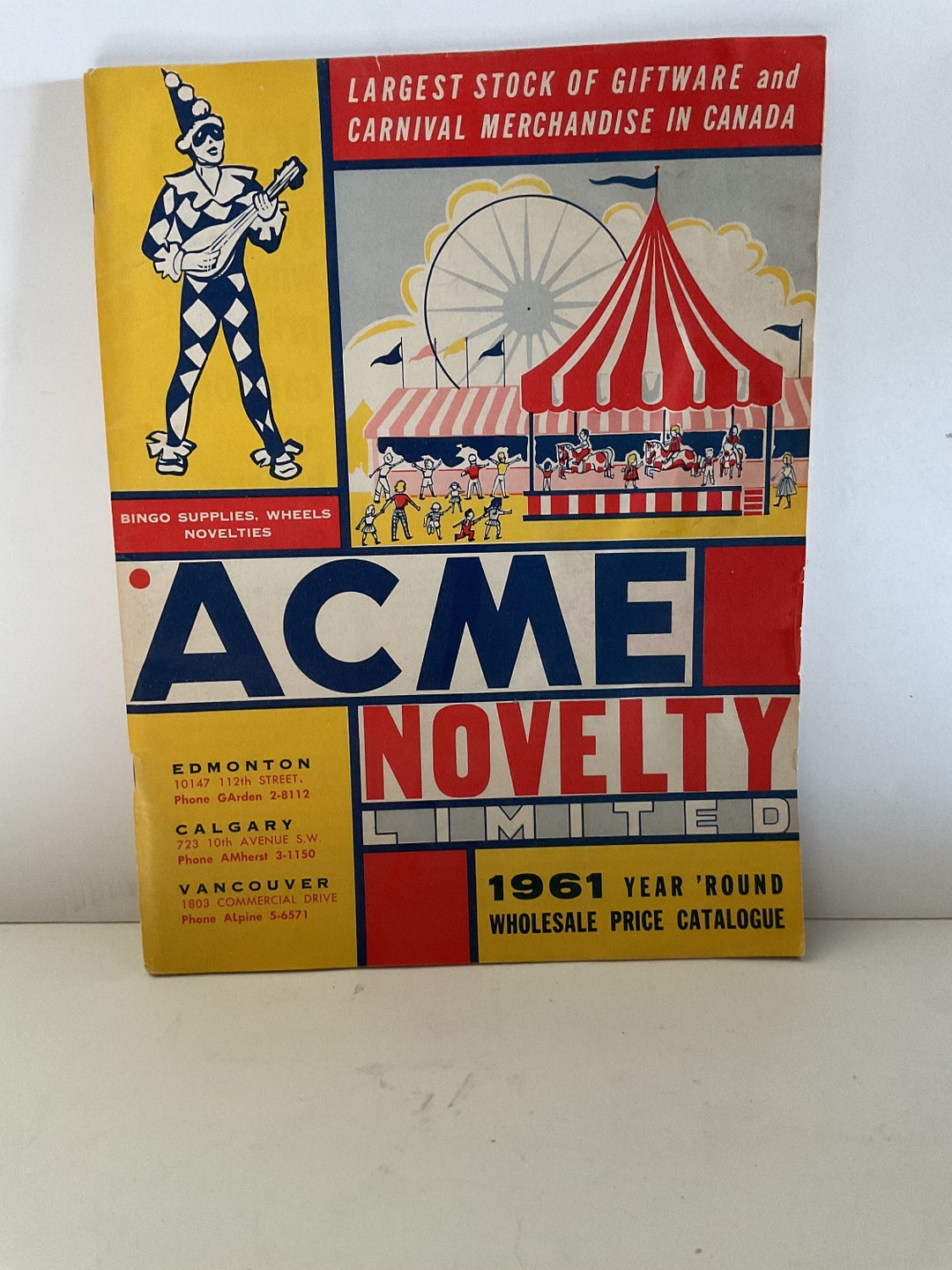 Vintage ACME Novelty Catalog 1961 Carnival Games Toys Camping Cameras ...