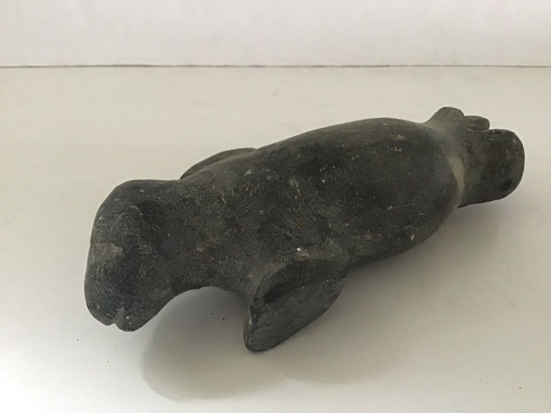 Vintage First Nations Carved Stone Seal Inuit Indigenous - Etsy