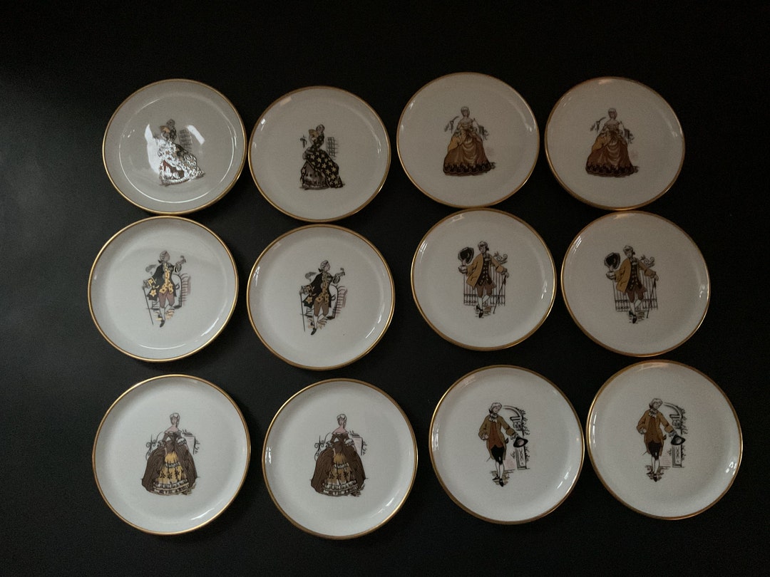 Furstenberg Porcelain Drink Coasters Germany 12 - Etsy