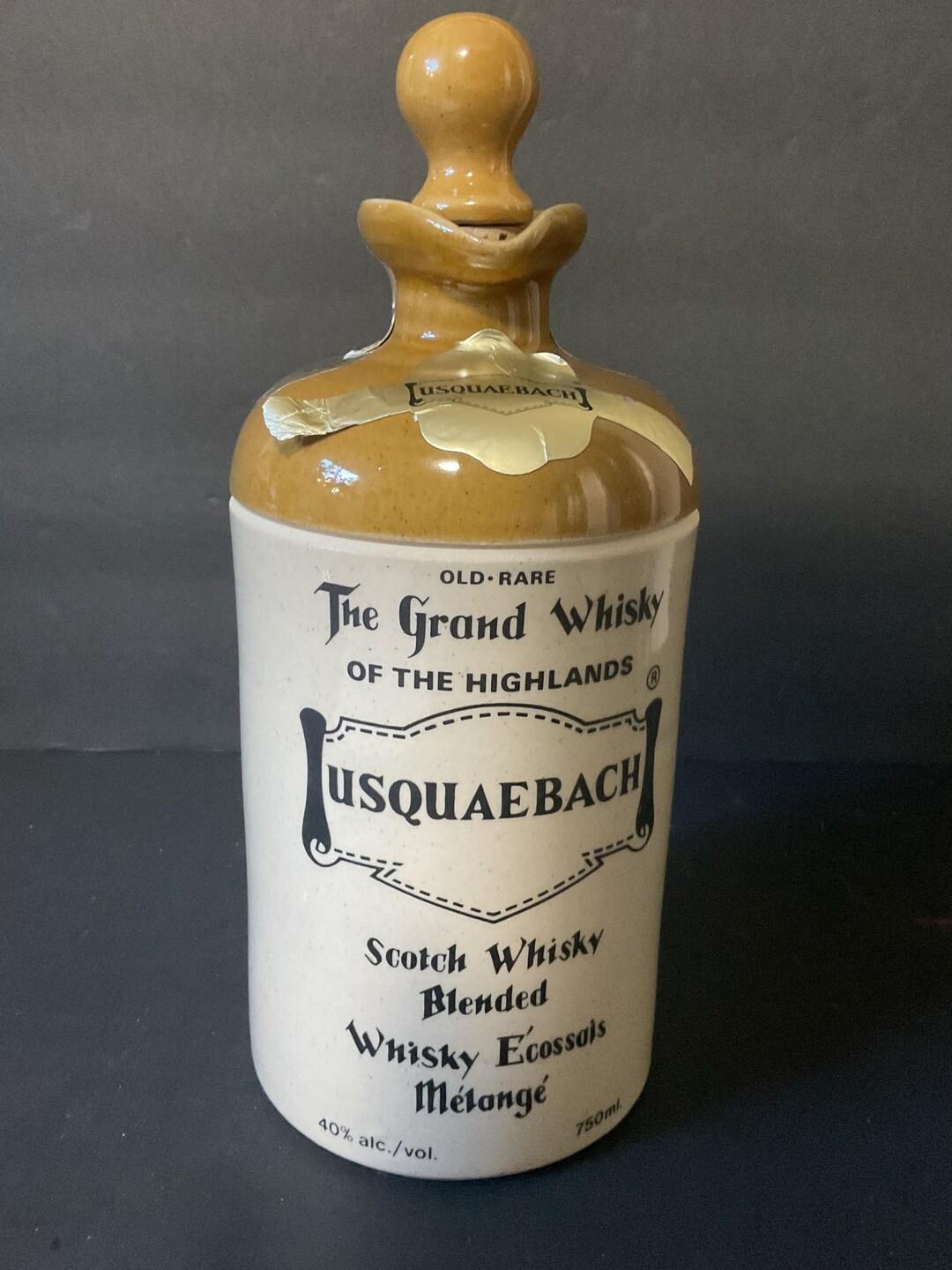 Usquaebach Stone Bottle Scotch Whiskey 12 Stone Flagons Pittsburgh PA ...