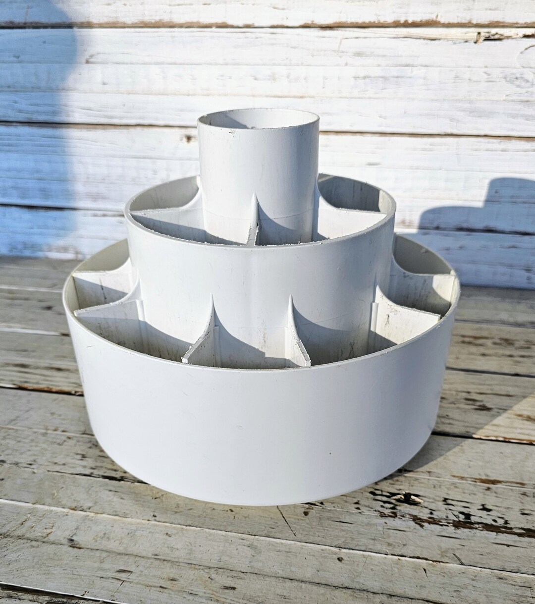 Multi Compartment Plastic White Desktop Organizer - Spinning Organizer ...