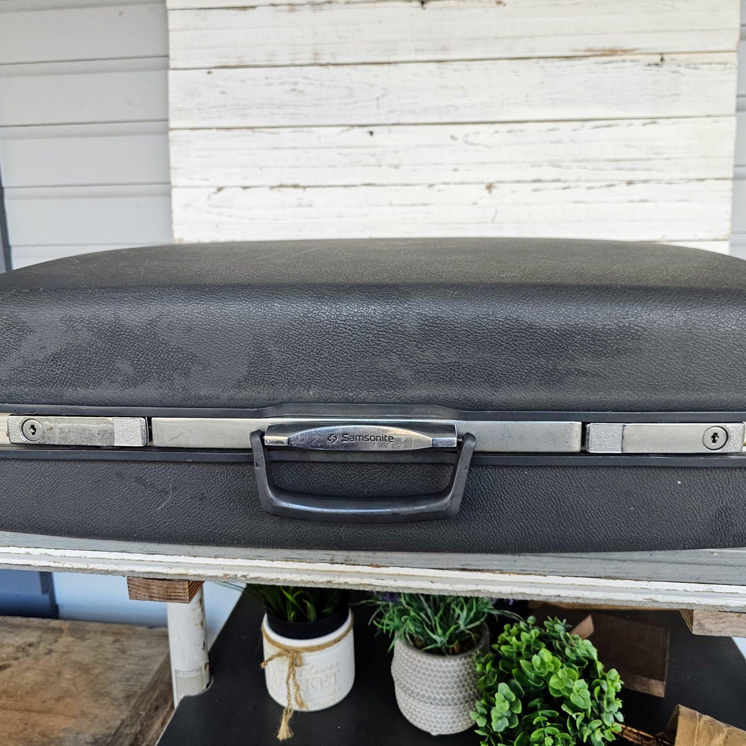 Vintage Samsonite Saturn II Suitcase: Large Dark Grey Hard Case - Etsy