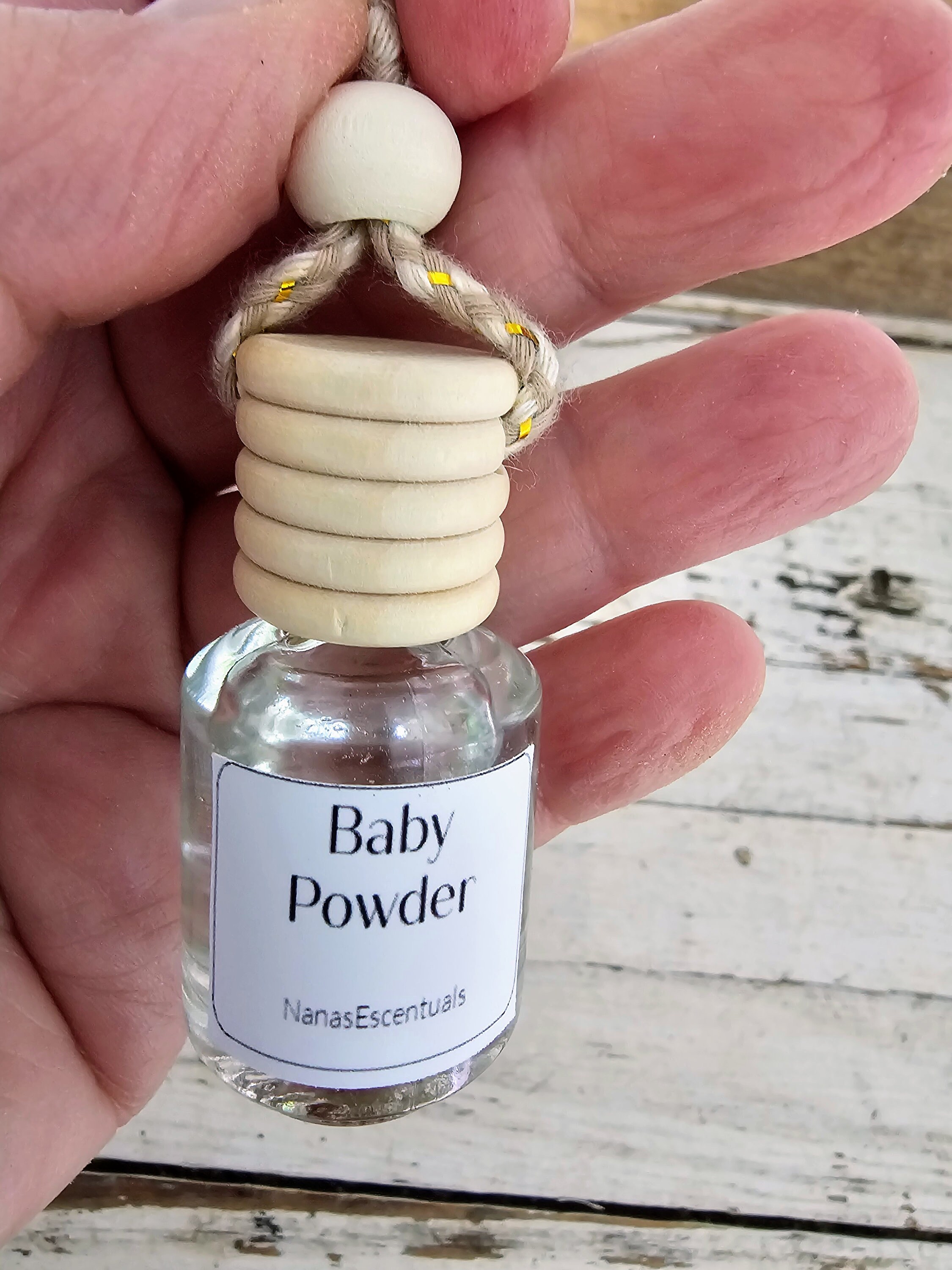 Baby Powder Scent Car Diffuser: Glass & Bamboo Aromatherapy Air ...