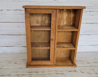 Small Wooden Display Cabinet - Etsy