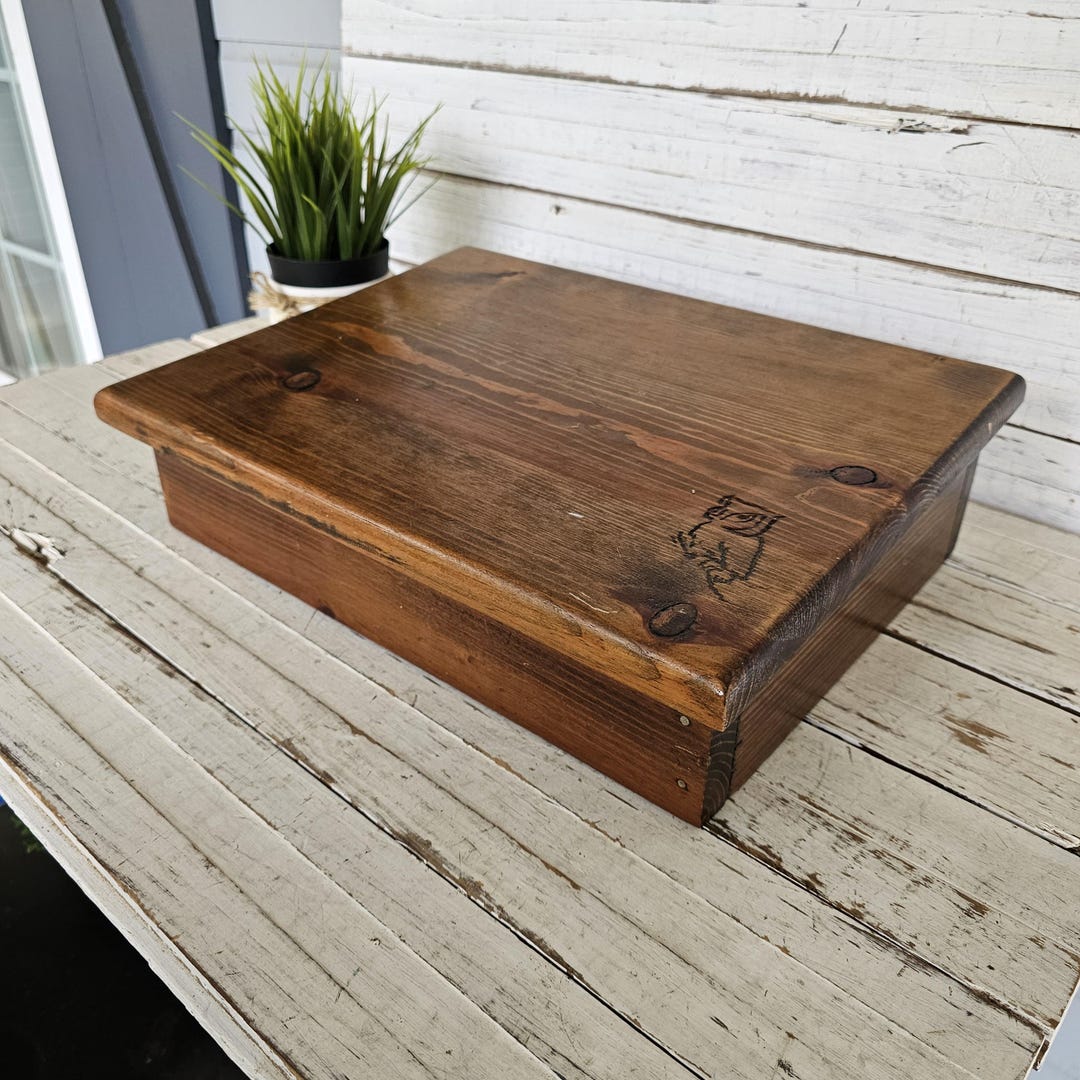 Vintage Wooden Writing Box - Vintage Writing Desk - Wooden Storage ...