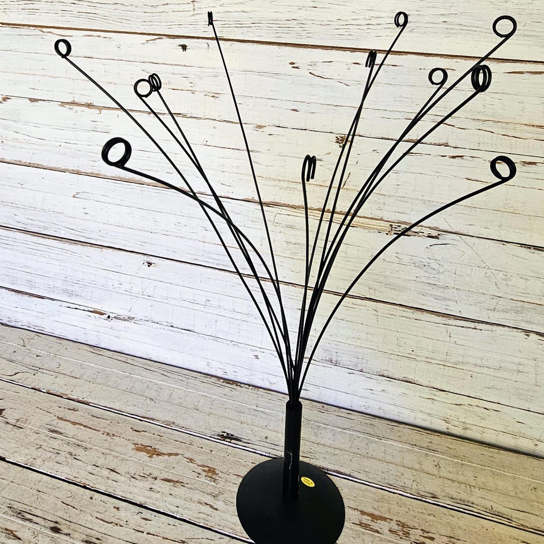 Black Metal 12 Prong Picture Display - Adjustable Arms - Decorative ...