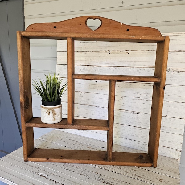 Large Wooden Trinket Display Shelf - Etsy