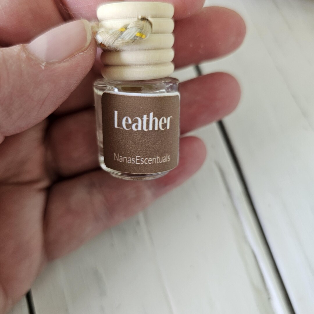 Leather Scent Car Diffuser: Reusable Aromatherapy Air Freshener - Etsy