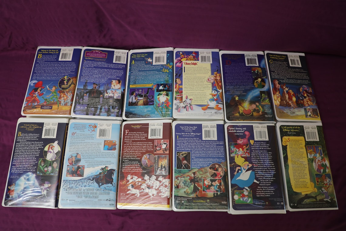 Disney Masterpiece VHS Entire Collection-originals-*rare Lot* the Lion King, Little Mermaid ...