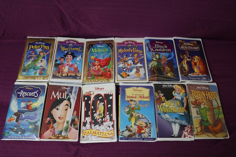 Disney Masterpiece VHS Entire Collection-originals-*rare Lot* the Lion ...