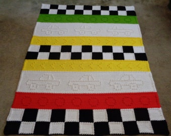Crochet Race Car Pattern - Etsy
