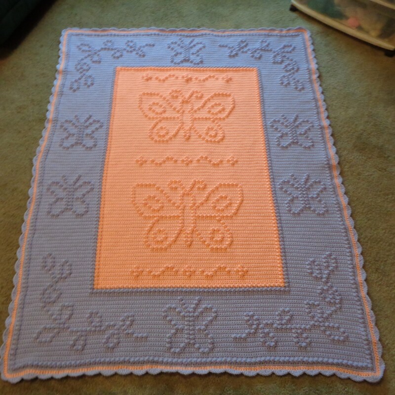 Butterfly Afghan Pattern - Etsy