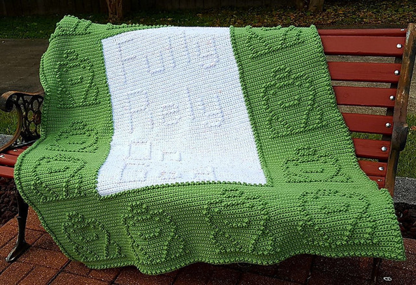 Pattern Crochet Blanket Frog - Etsy