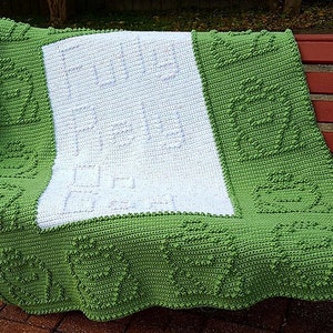 Pattern Crochet Blanket Frog - Etsy