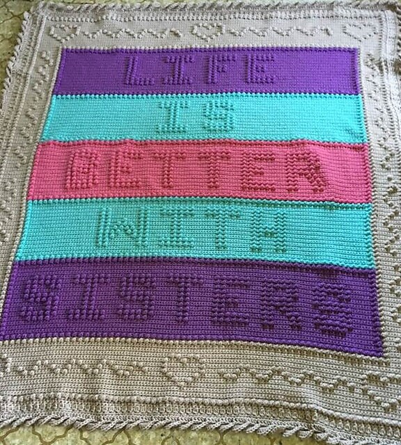 Pattern Crochet Blanket Life With Sisters - Etsy