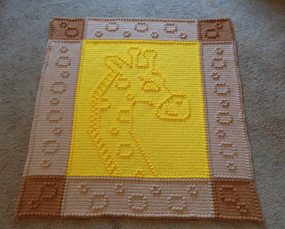 Pattern Crochet Blanket Giraffe - Etsy