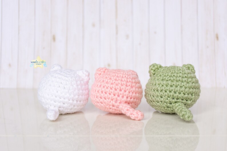 Small Mochi Cat Amigurumi Bite Sized Marshmallow Crochet Cat - Etsy