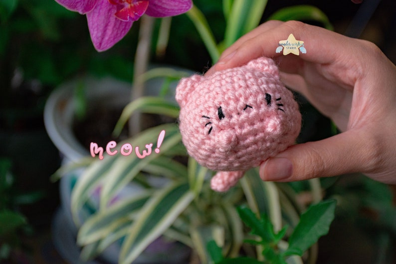 Small Mochi Cat Amigurumi Bite Sized Marshmallow Crochet Cat - Etsy