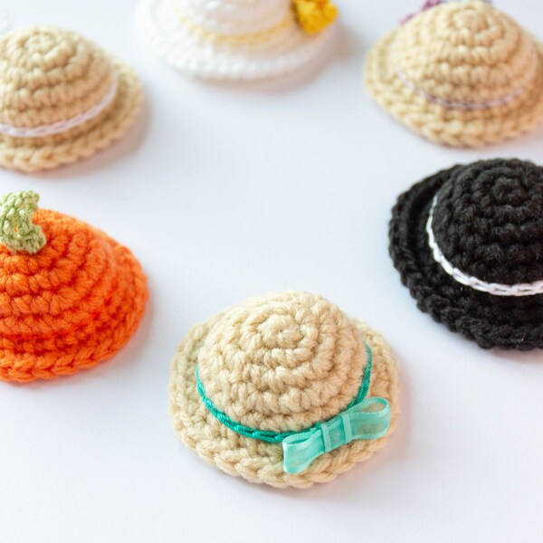 Crocheted Straw Hats - Etsy