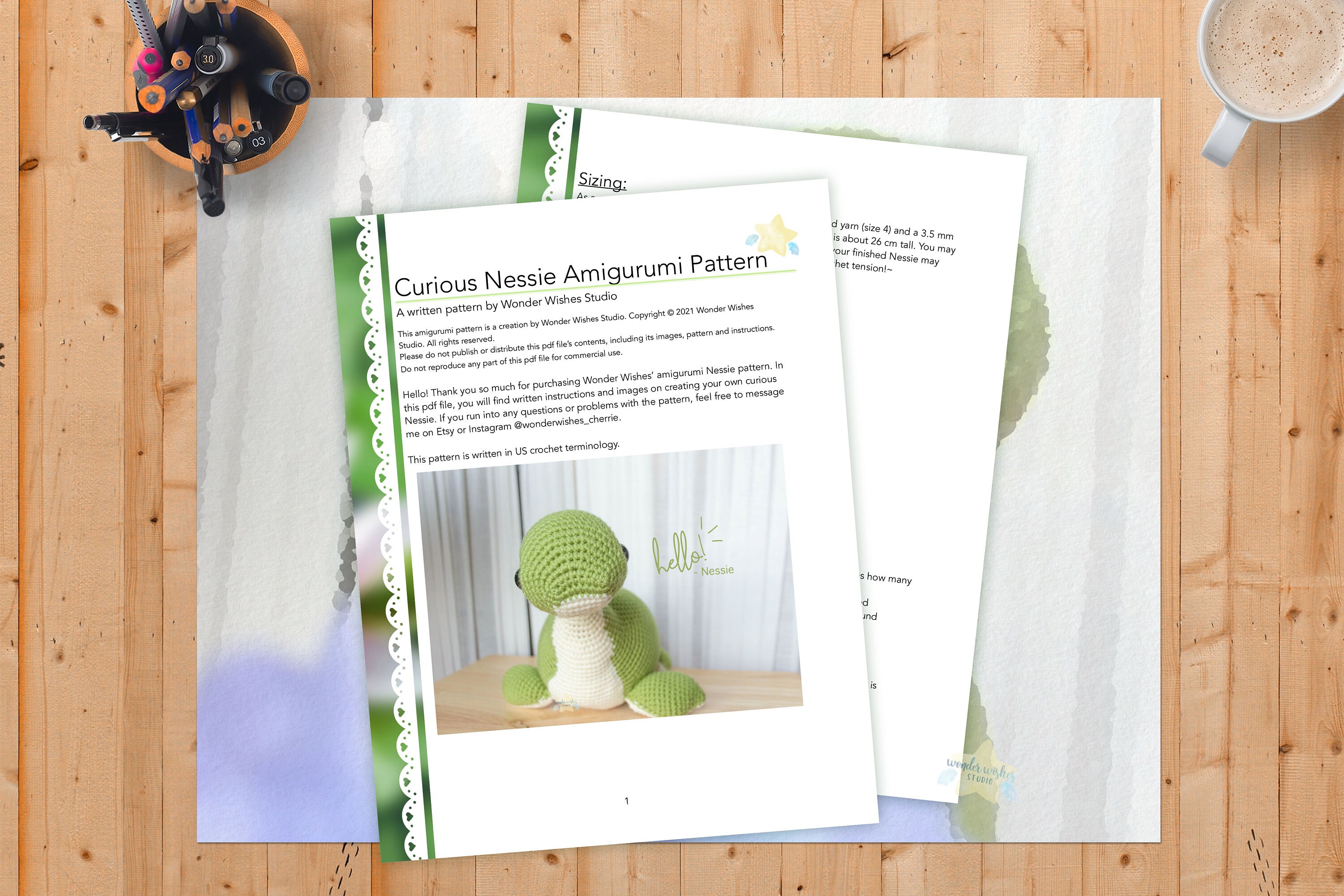 Nessie Amigurumi Pattern Loch Ness monster crochet pattern | Etsy