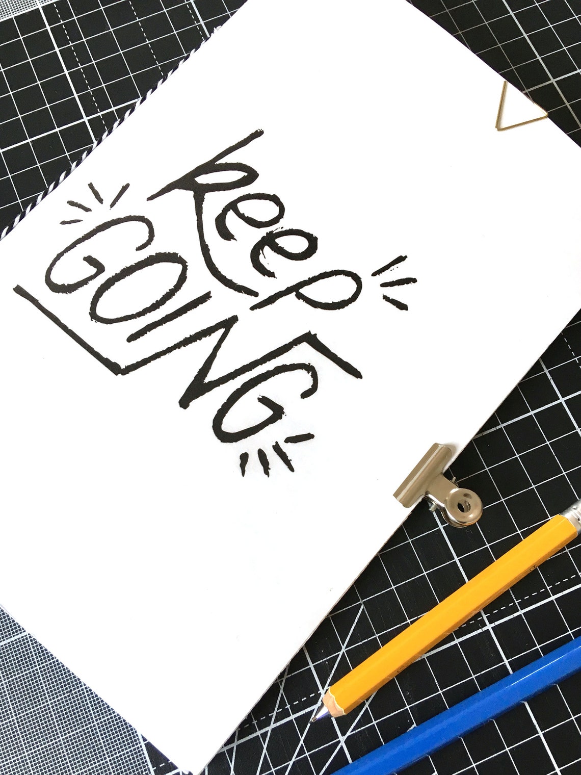 Keep Going Wall Art Poster Planner Cover Planner - Etsy