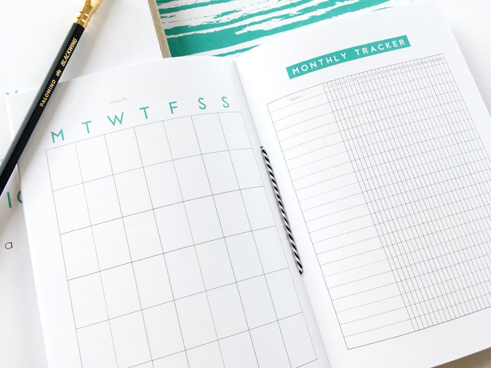 Simple Printable Planner Bundle, Minimalist 2019 Planner, Daily Planner ...