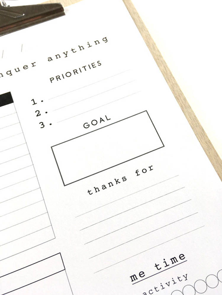 Daily Planner. Positivity Quote. Happy Planner. Printable A4 - Etsy