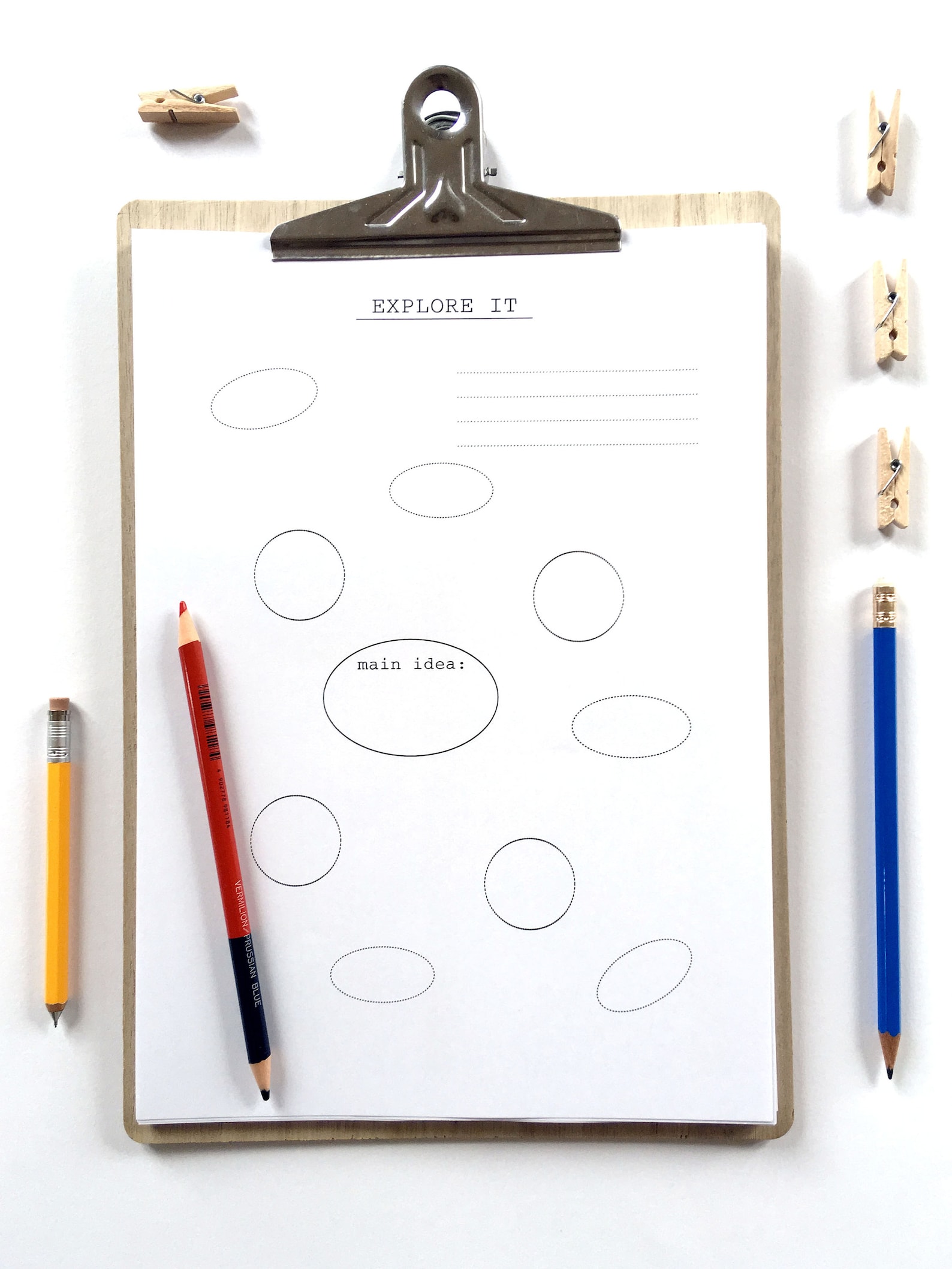 Explore & Plan Pages Creative Planner Printable, Idea Organizer Planner ...