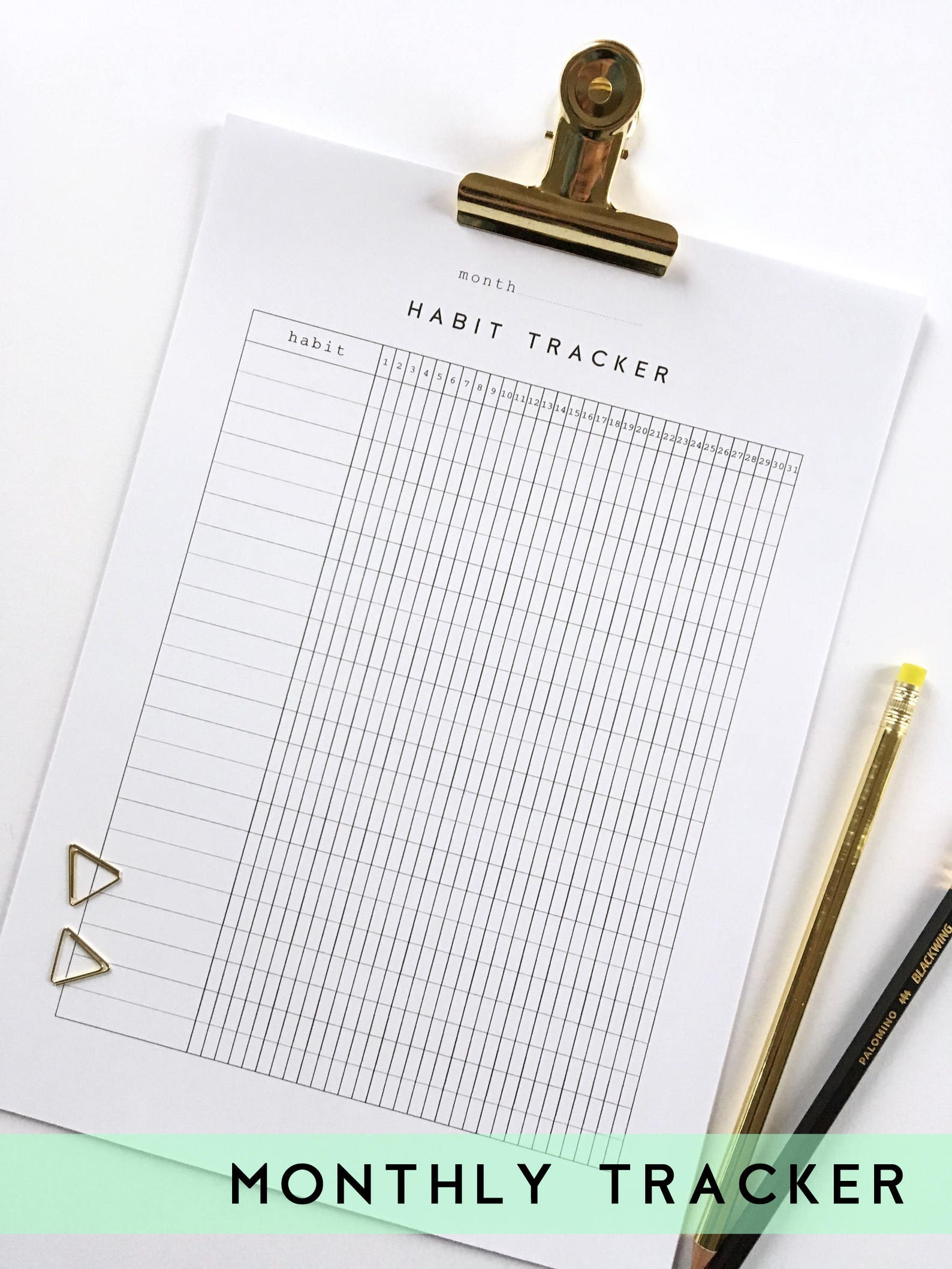 Habit Tracker and Habit Plan. Printable Habit Planner. Start Your New ...