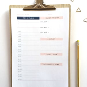 Boss Lady Planner Kit, Daily Weekly Planner Printable, Hourly Business ...