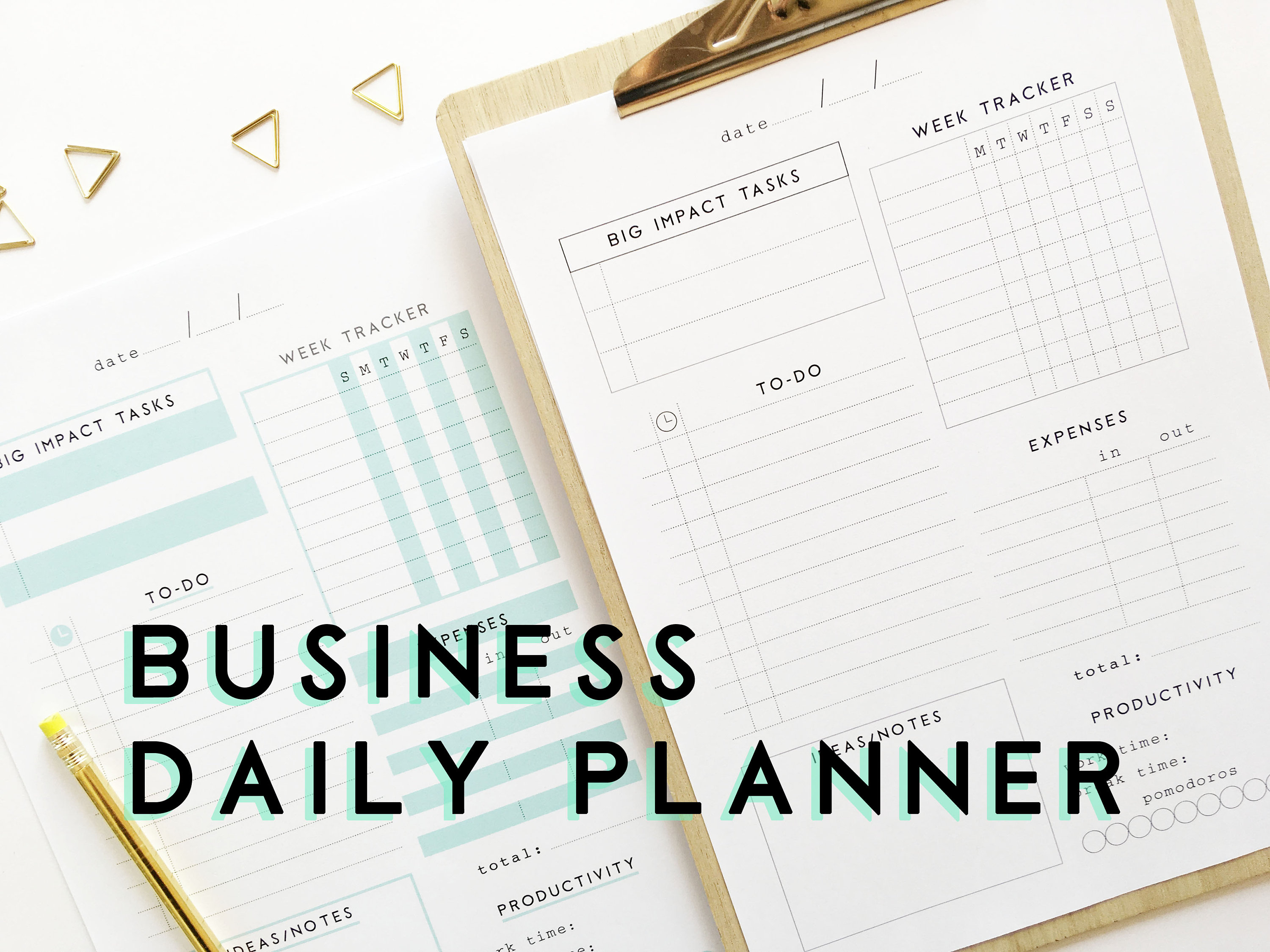 Daily Business Planner Office Printable Planner Inserts Digital ...