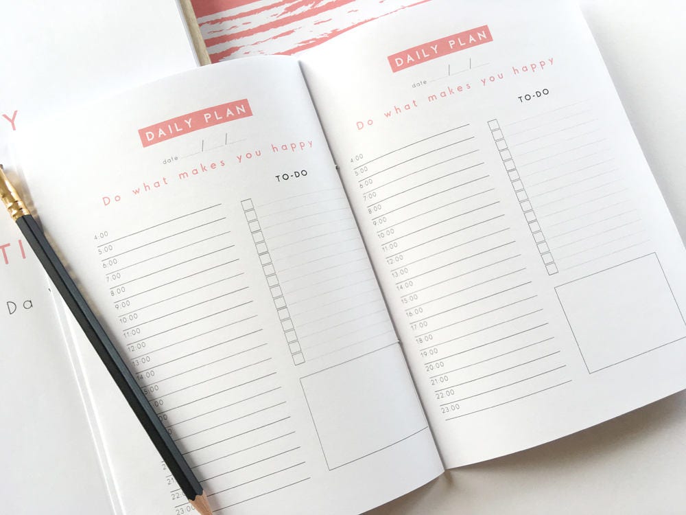 Simple Printable Planner Bundle, Minimalist 2019 Planner, Daily Planner ...