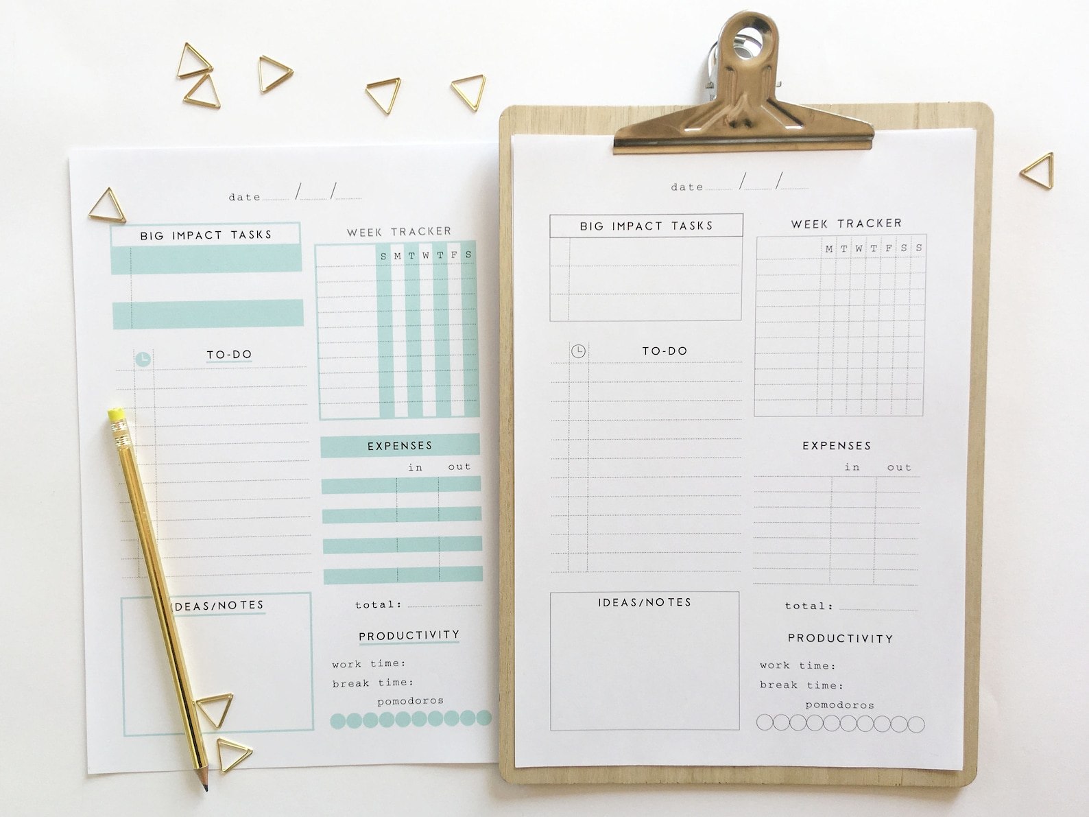 Daily Business Planner Office Printable Planner Inserts Digital ...