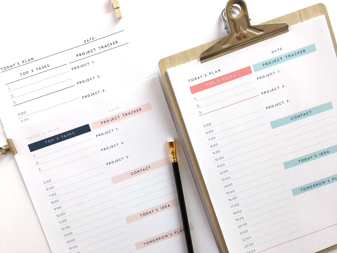 Boss Lady Planner Kit Daily Weekly Planner Printable Hourly - Etsy