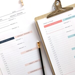 Boss Lady Planner Kit, Daily Weekly Planner Printable, Hourly Business ...