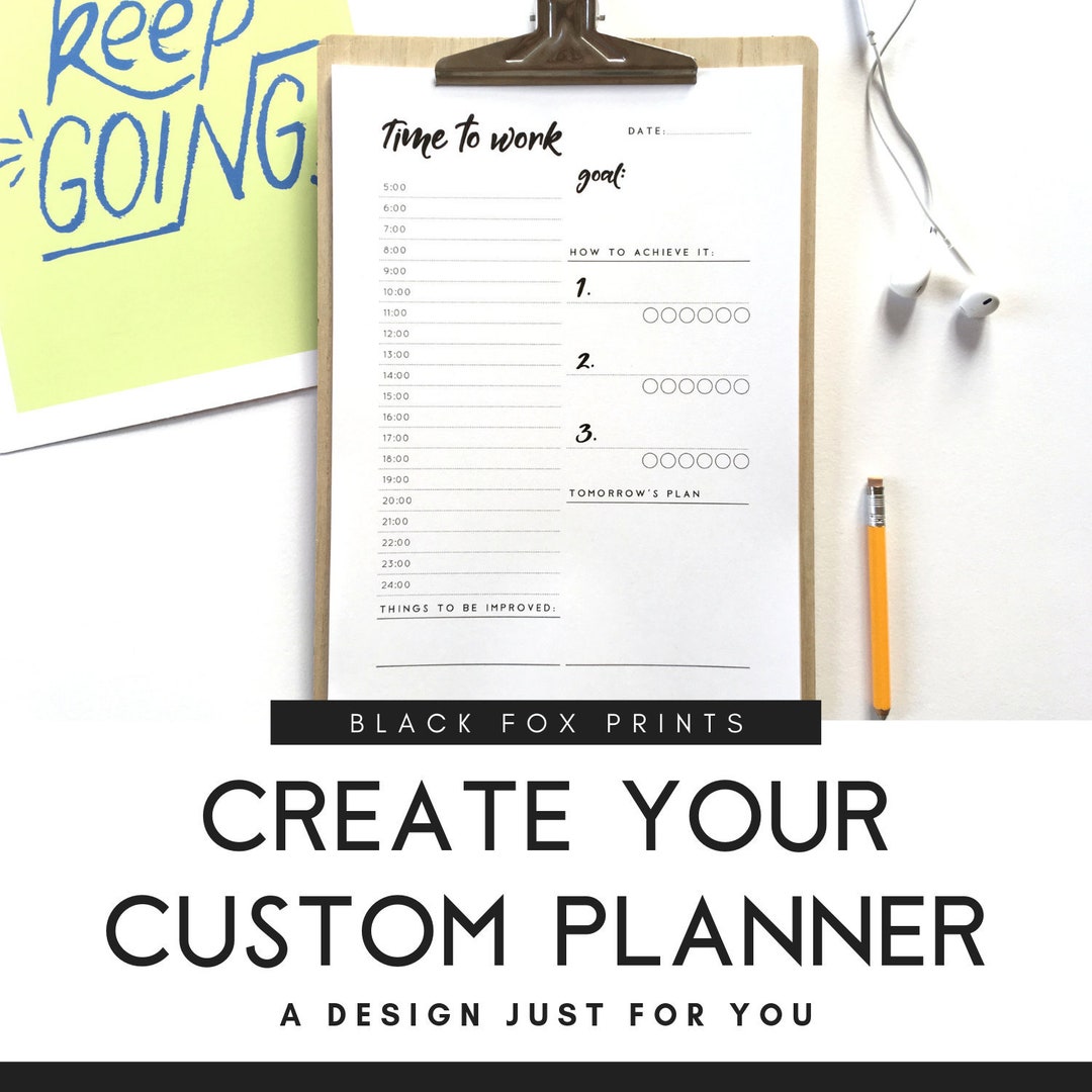 Personalized Planner Printable, Get My Graphic Design Services to ...