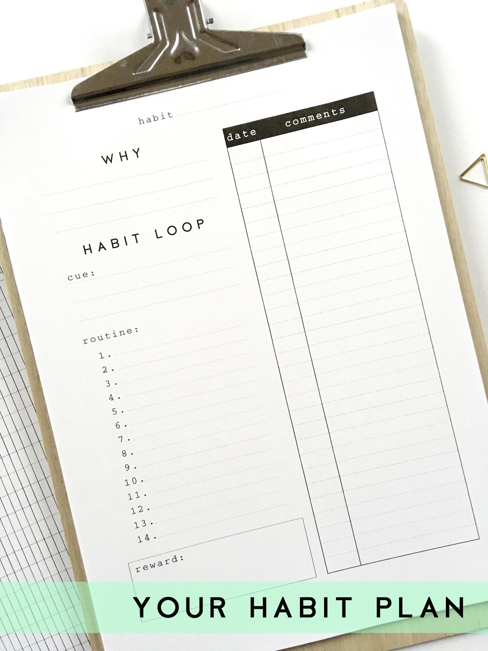 Habit Tracker and Habit Plan. Printable Habit Planner. Start Your New ...