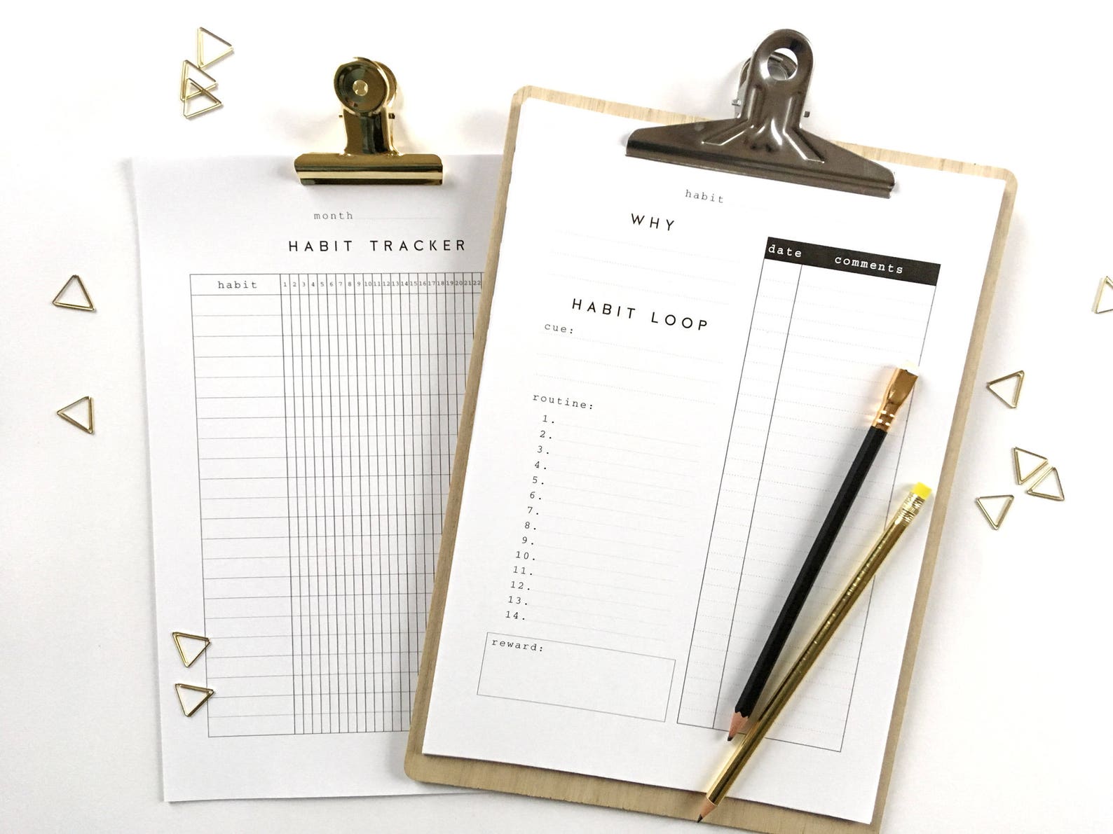 Habit Tracker and Habit Plan. Printable Habit Planner. Start Your New ...