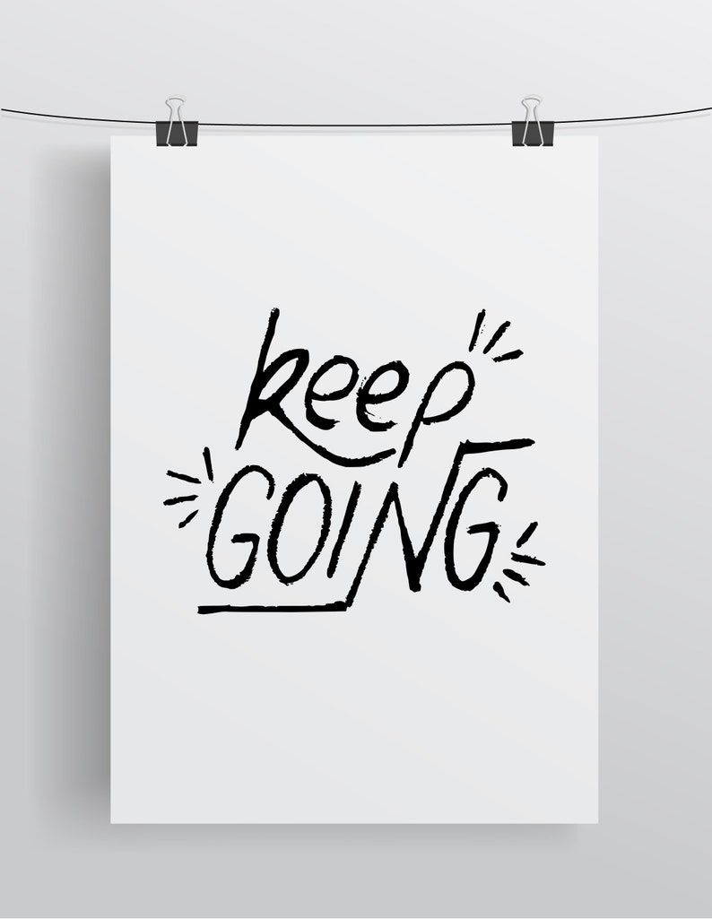 Keep Going Wall Art Poster Planner Cover Planner - Etsy