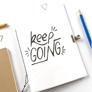Keep Going Wall Art Poster Planner Cover Planner - Etsy