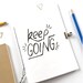 Keep Going Wall Art Poster Planner Cover Planner - Etsy